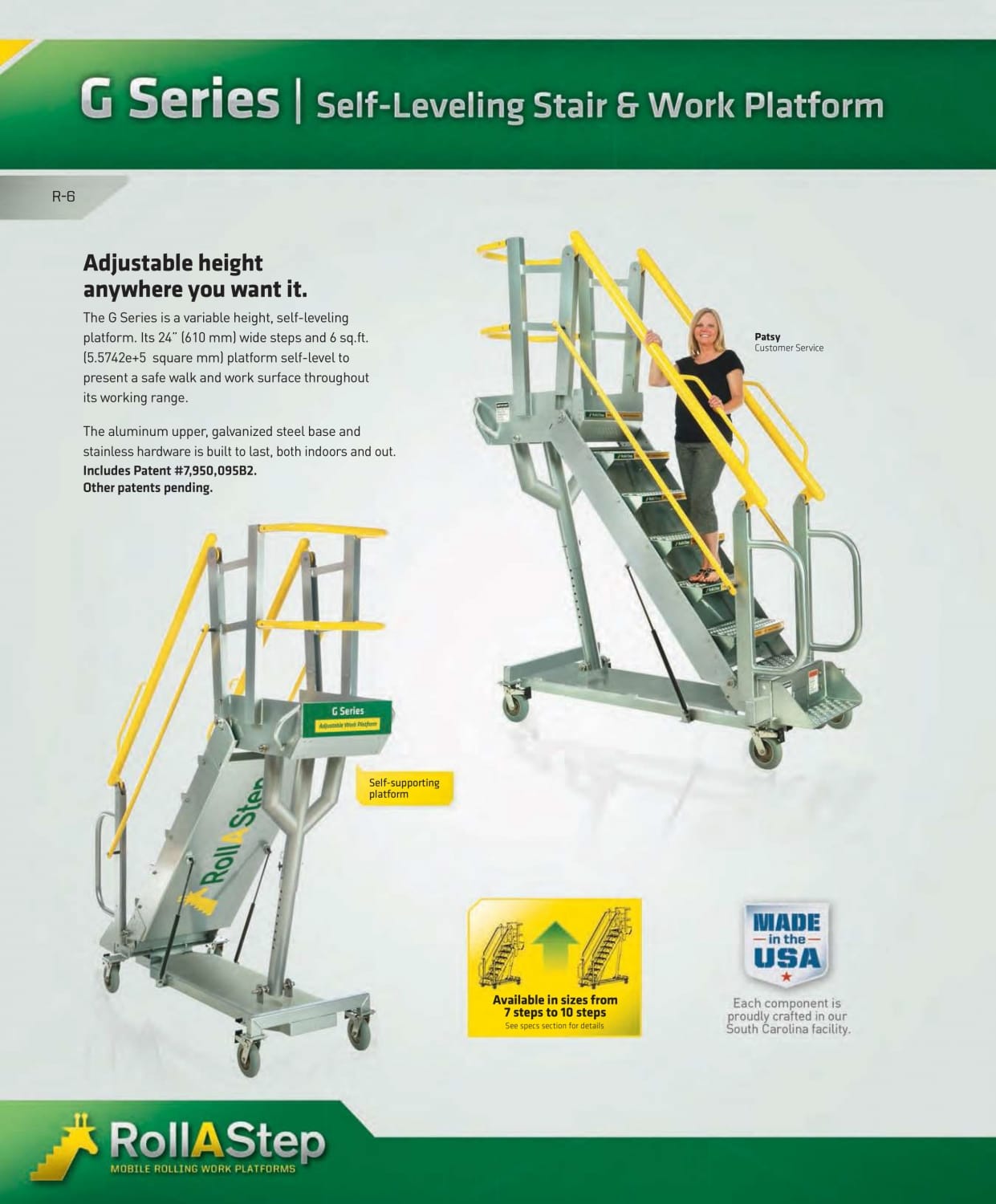 Rolling Stairs and Work Platforms - CH Bull Industrial Stair Solutions