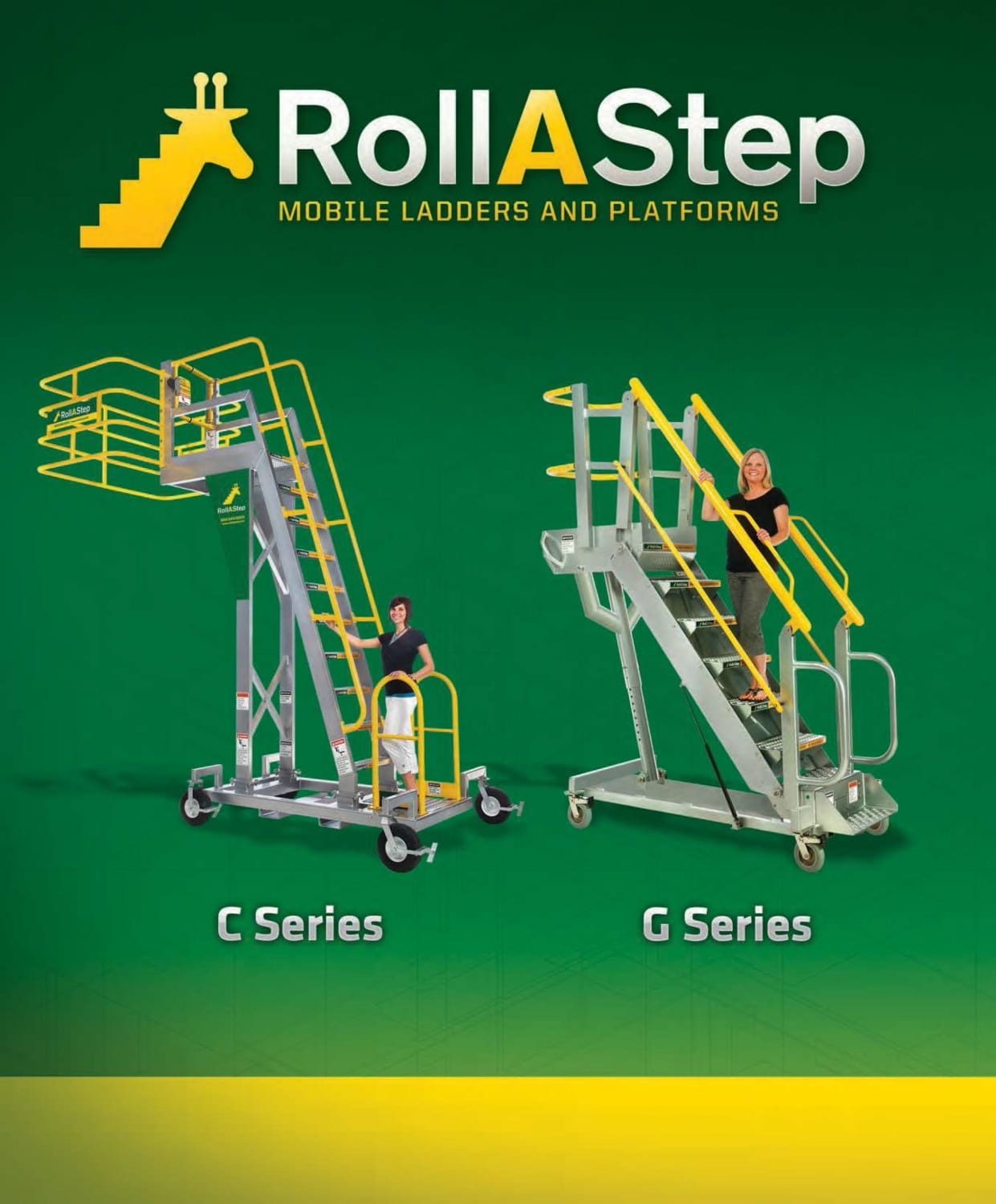 Rolling Stairs and Work Platforms - CH Bull Industrial Stair Solutions